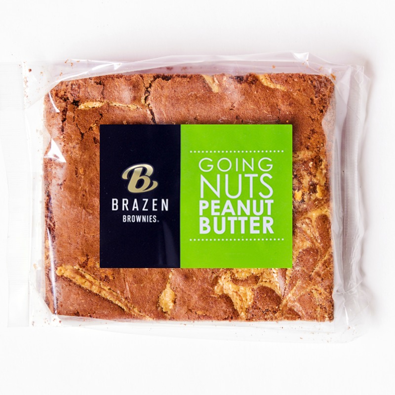 Going Nuts Peanut Butter Brownie Slab │ Chocolate Brownie