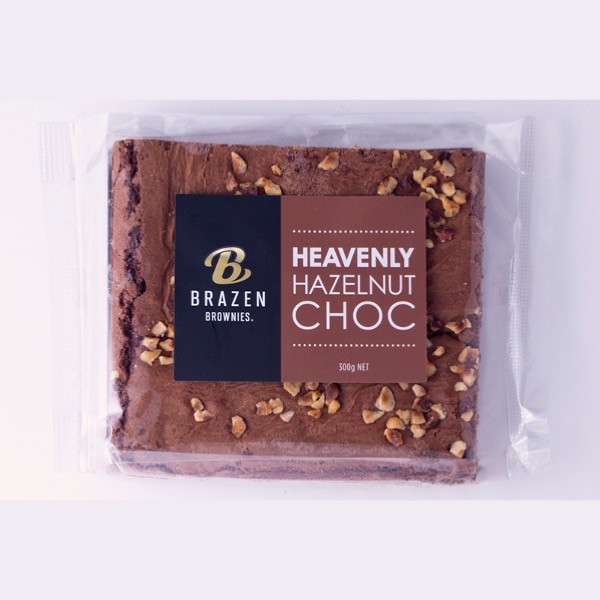 Heavenly Hazelnut Choc Brownie Slab - Brazen Brownies